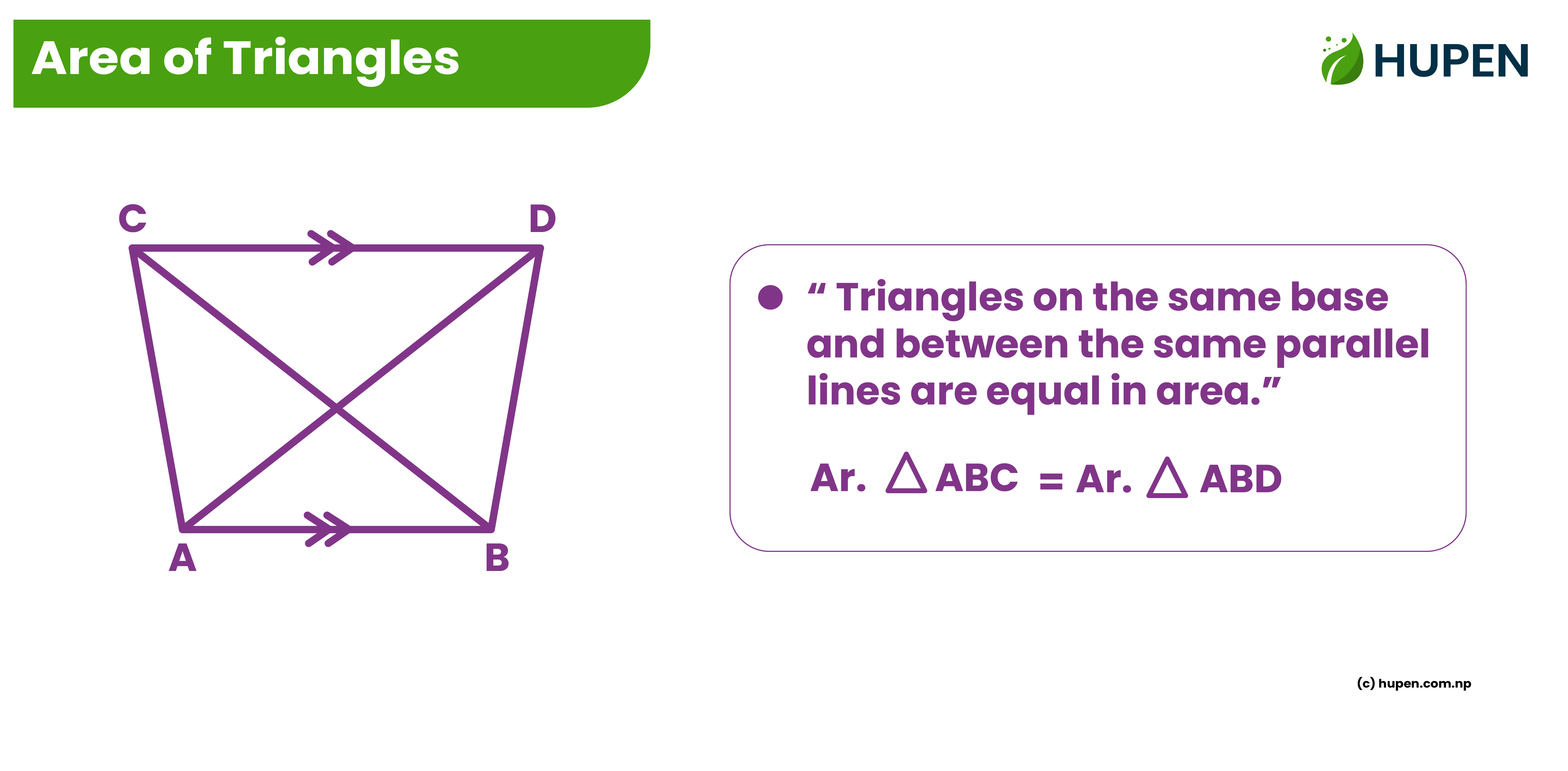 Hupen - Class 10: Mathematics | Triangle and Quadrilateral